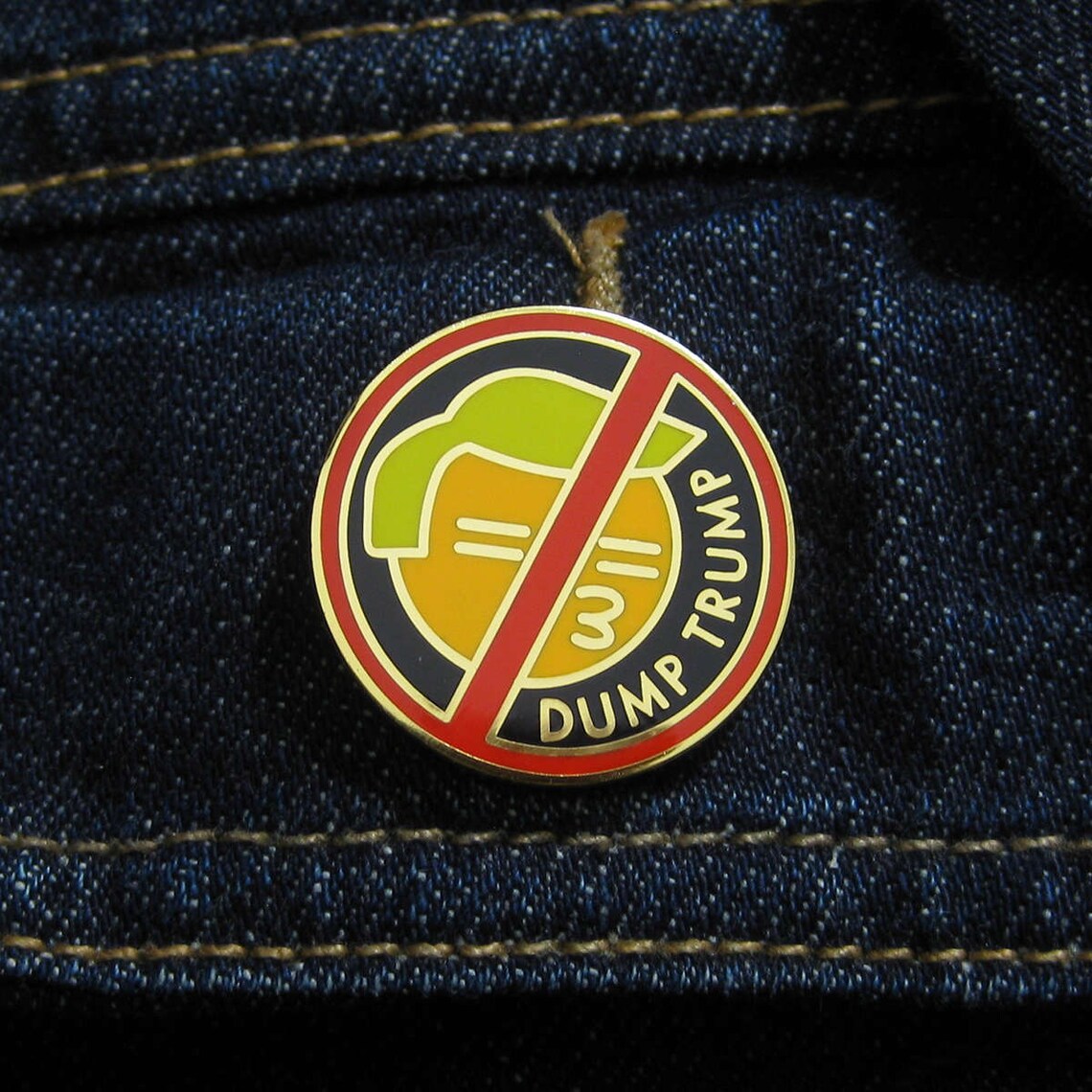 Enamel Pin Dump Trump - Etsy
