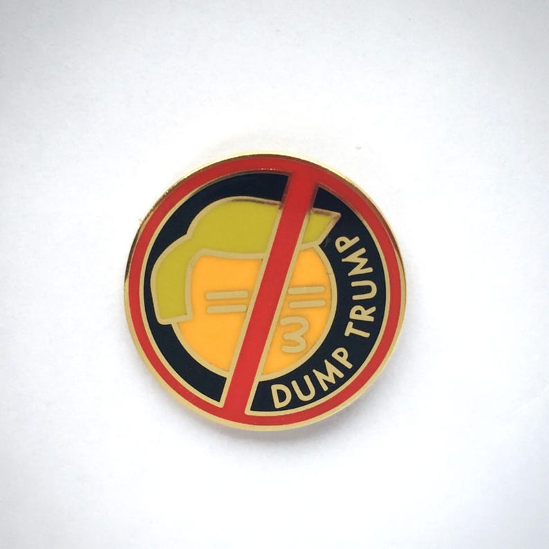 Enamel Pin Dump Trump - Etsy