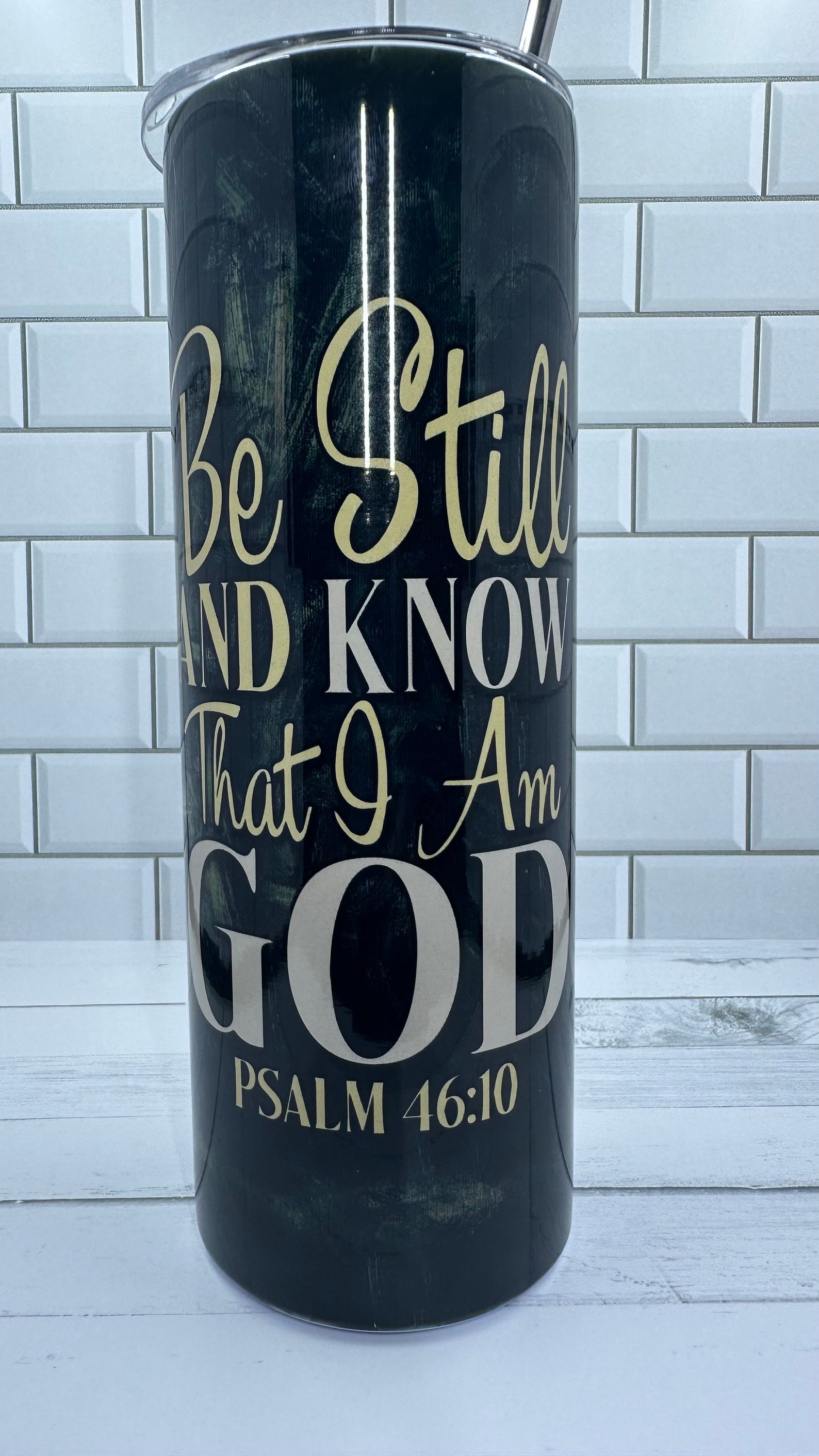 Psalm 46 Tumbler Faith Tumbler Christian Tumbler Christian Gift Bible ...