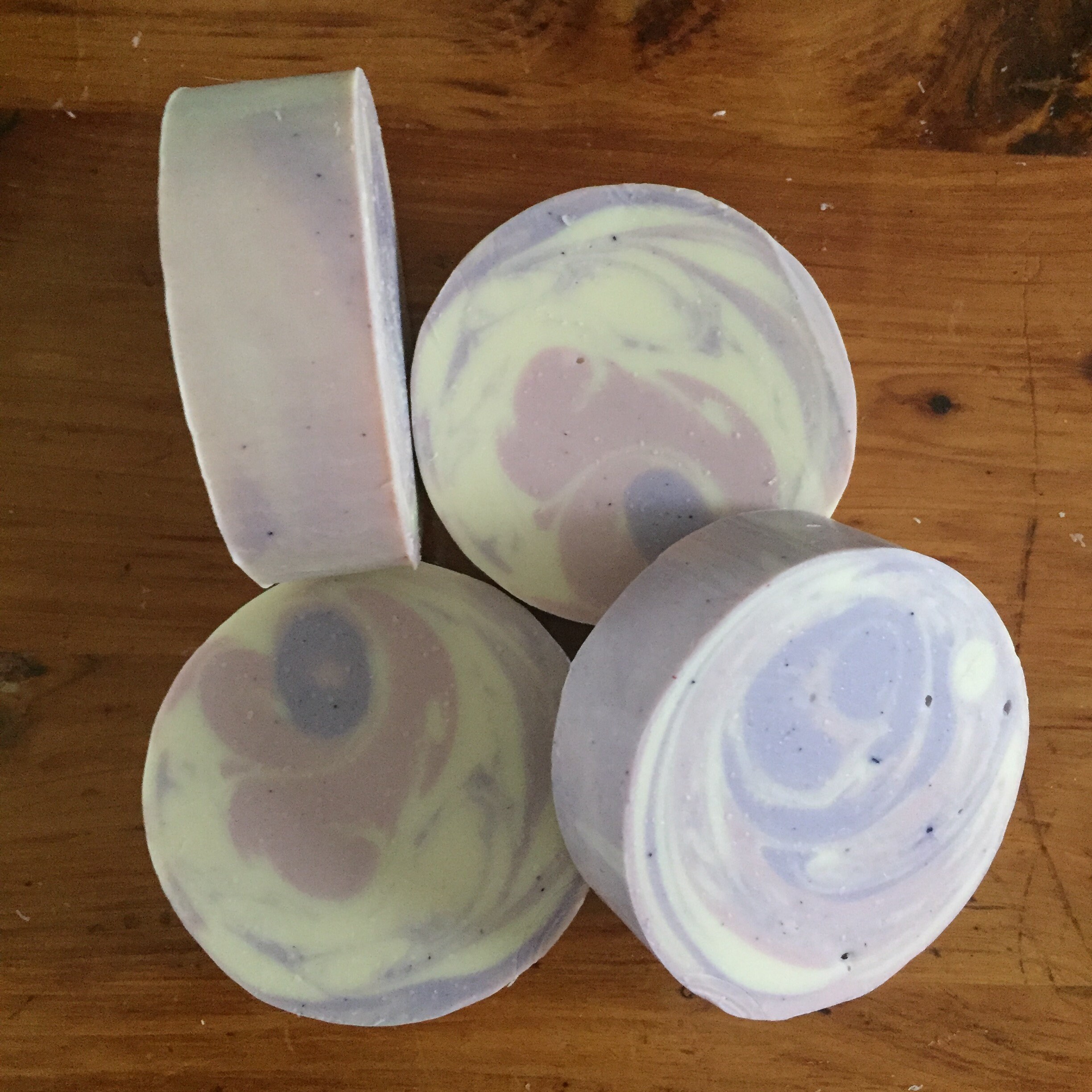 Aurora Borealis, Cold Process Soap, Handcrafted Round Soap, Cosmic ...
