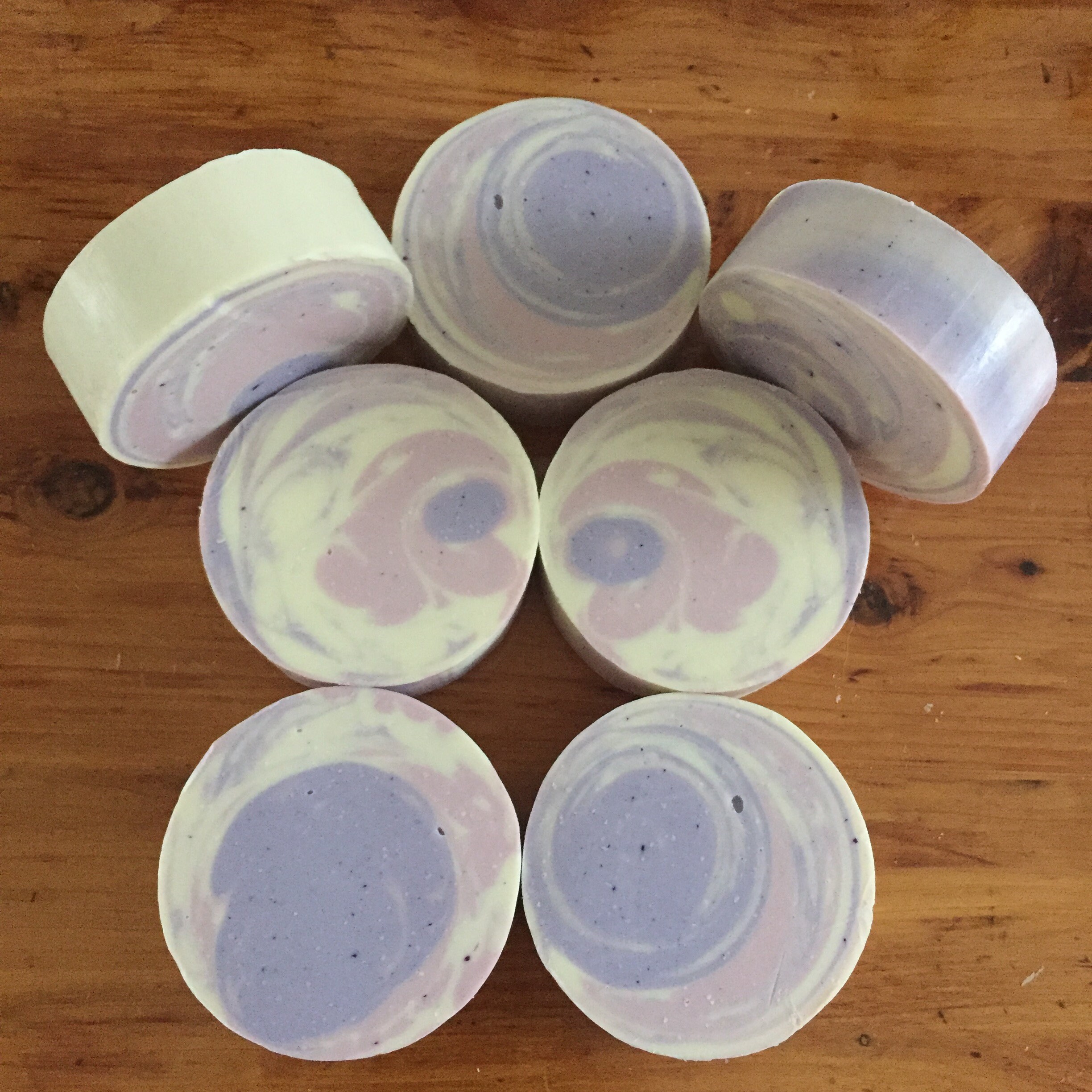 Aurora Borealis, Cold Process Soap, Handcrafted Round Soap, Cosmic ...