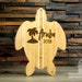 Custom Engraved Sea Turtle - Bamboo Cutting Board/decorative Piece - Etsy
