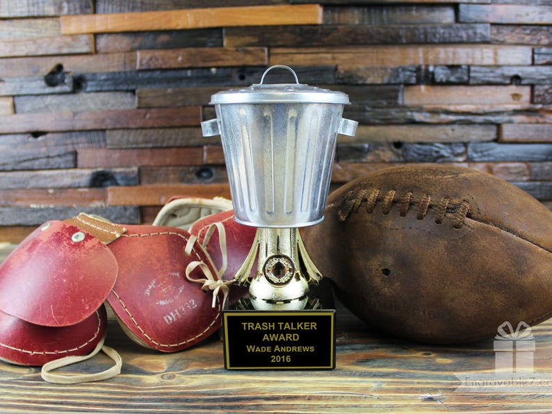 Fantasy Football Trophy - Take Out the Trash - Trash Can Trophy ...