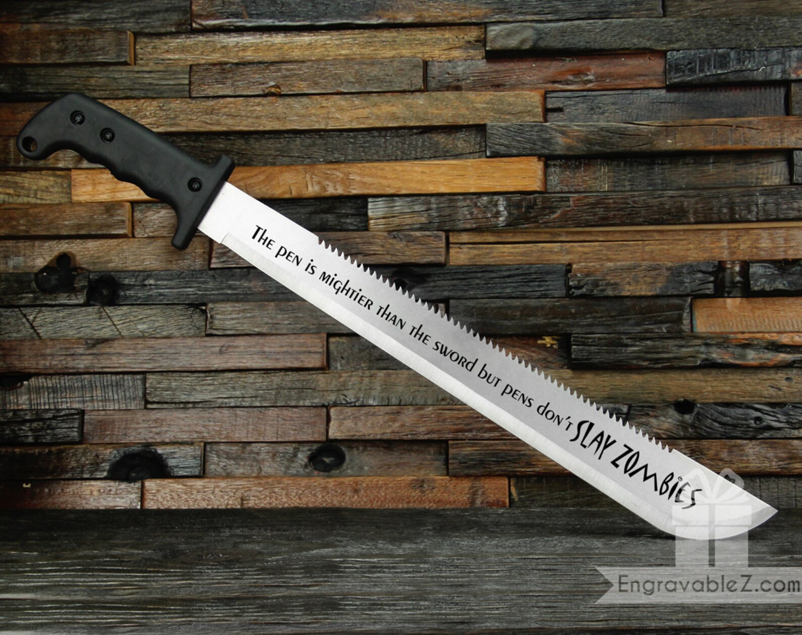 Custom Engraved Personalized Machete - Serrated Top Edge - Etsy