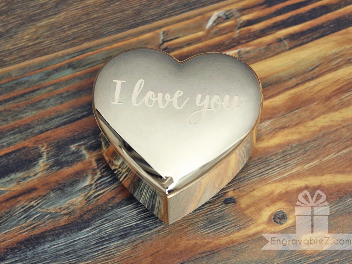 Custom Engraved Silver Rosary Box | Etsy