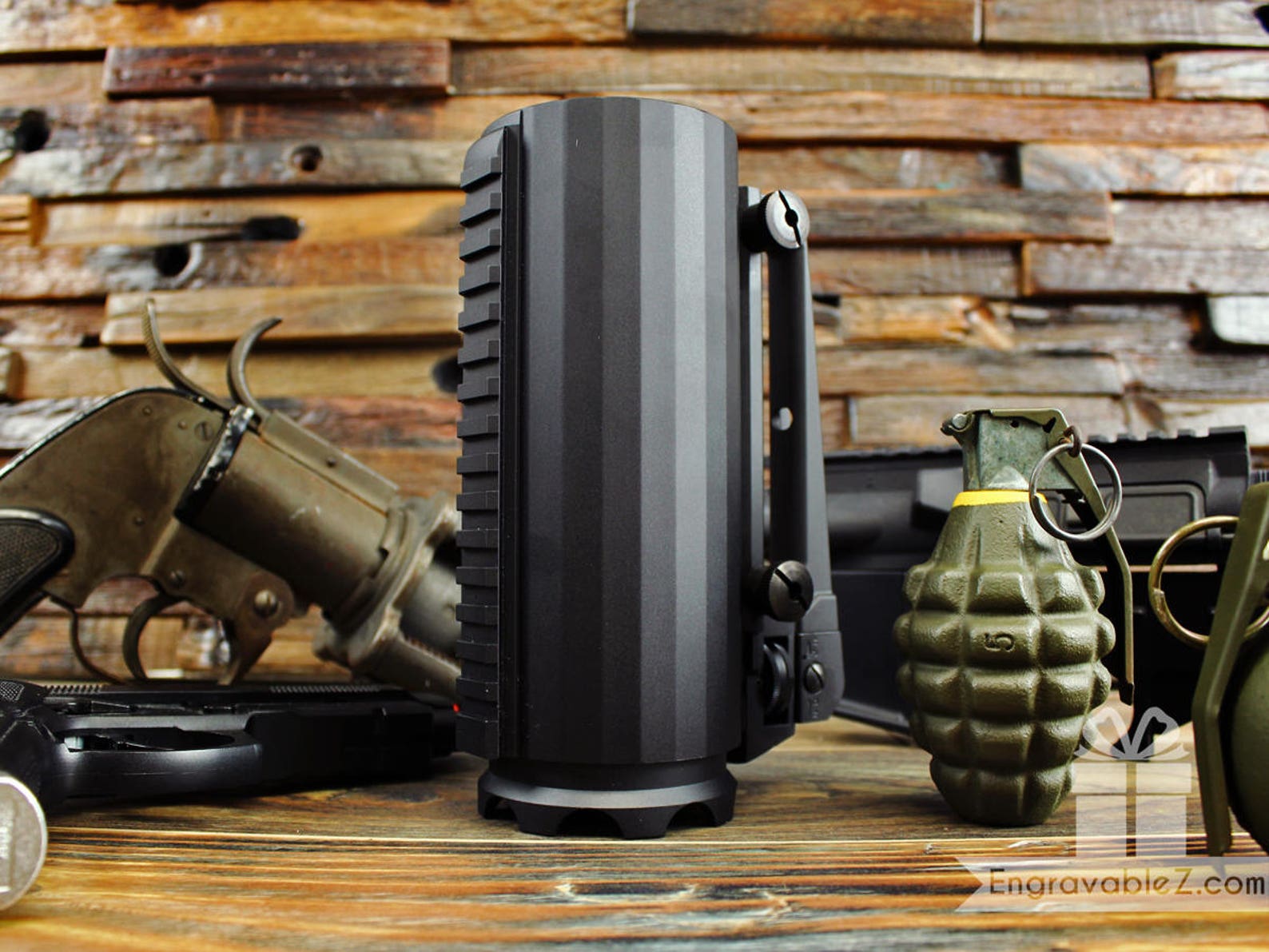 Custom Engraved Tactical Coffee Mug With Picatinny Rails - Etsy