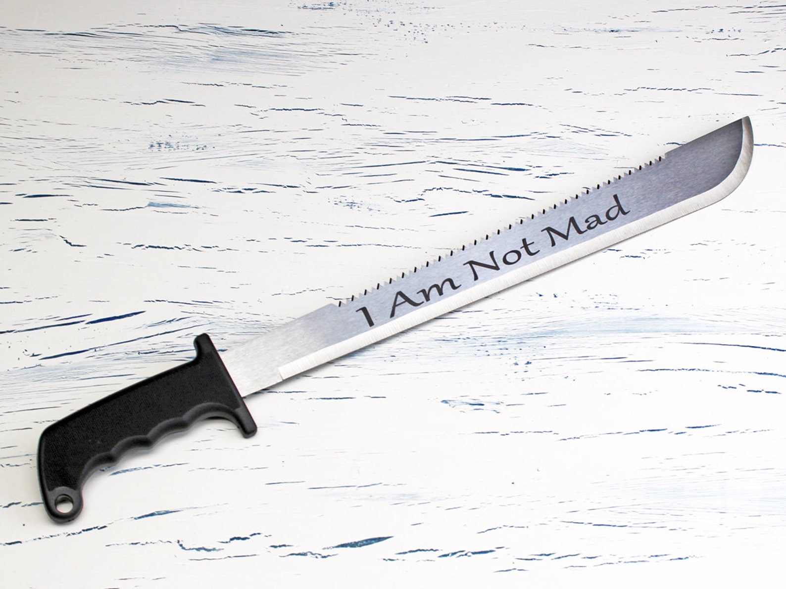 Custom Engraved Personalized Machete - Serrated Top Edge - Etsy