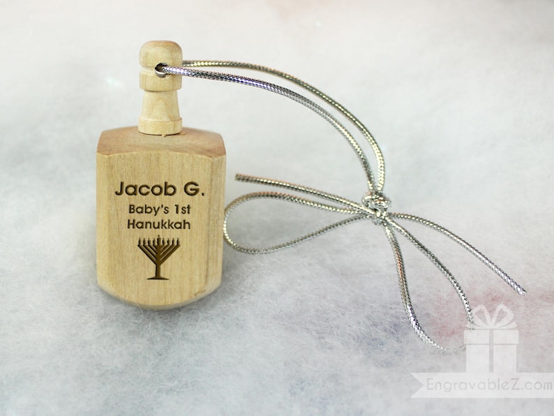 Custom Engraved Chanukkah Dreidel With Ornament Option - Etsy