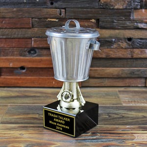 Fantasy Football Trophy - Take Out the Trash - Trash Can Trophy ...
