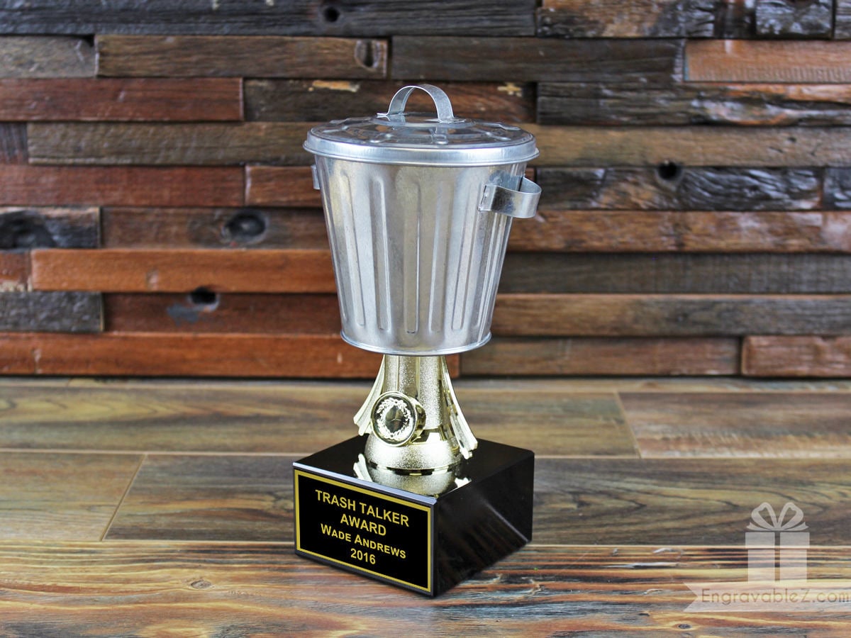 Fantasy Football Trophy - Take Out the Trash - Trash Can Trophy ...