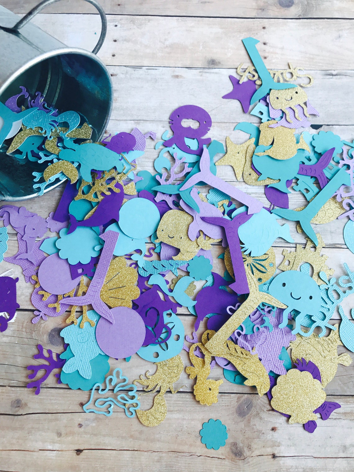 Mermaid Under the Sea Confetti Party Confetti Table Mermaid - Etsy