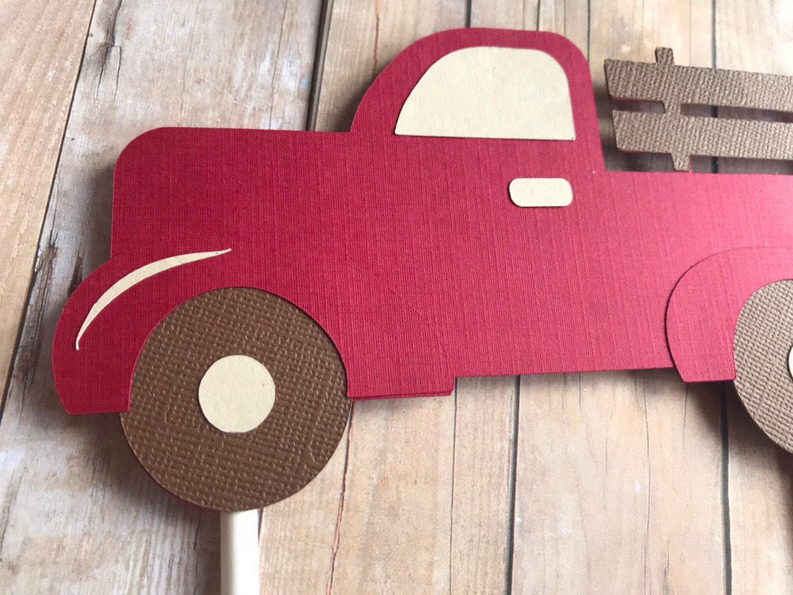 Red Truck Cake Topper Farmers Market Cake Topper Farmers - Etsy