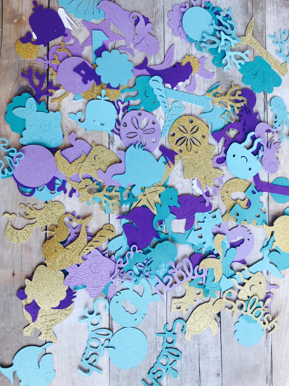 Mermaid Under the Sea Confetti Party Confetti Table Mermaid - Etsy