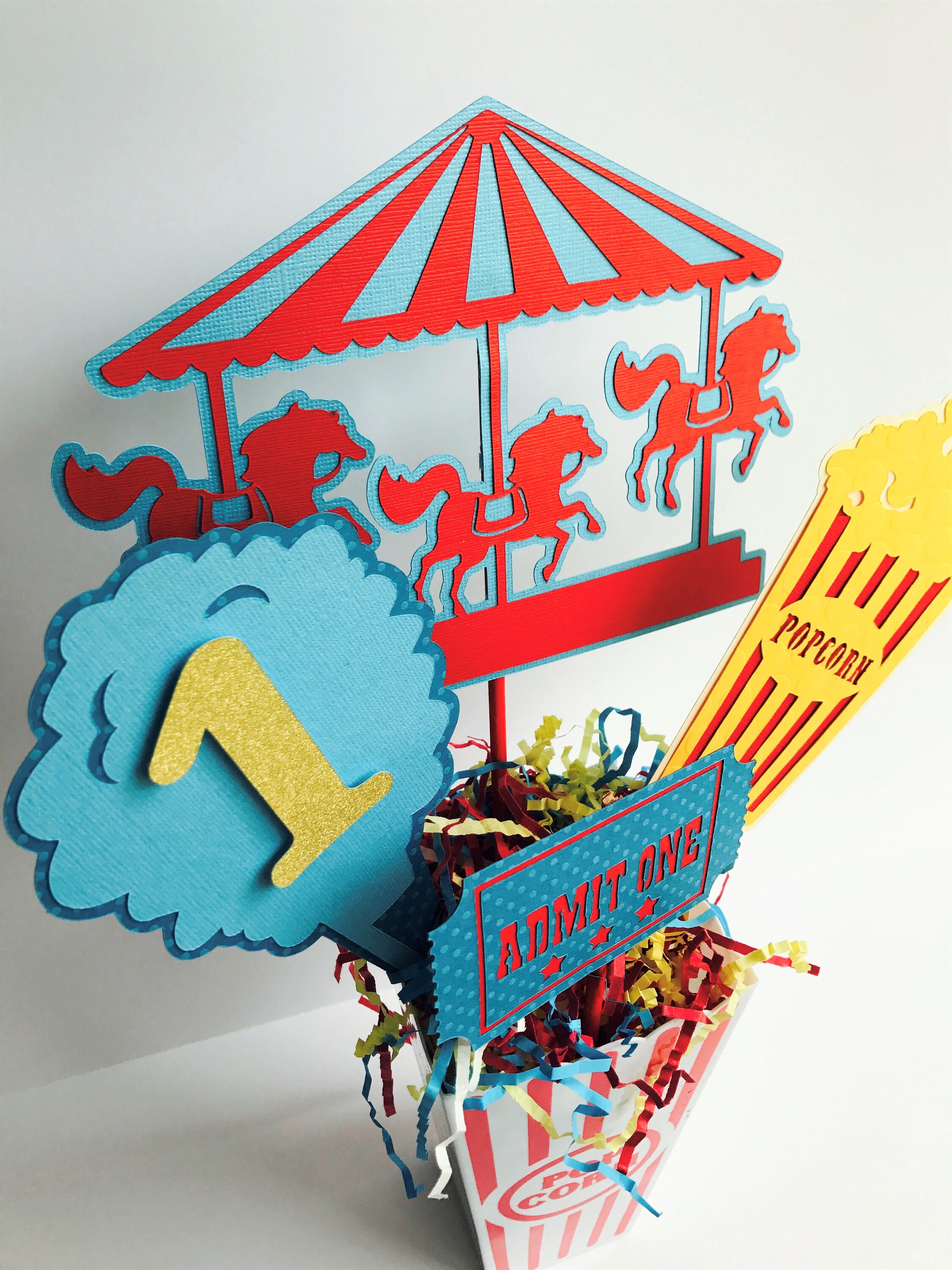 Circus Birthday Centerpiece Carnival Party Centerpiece - Etsy