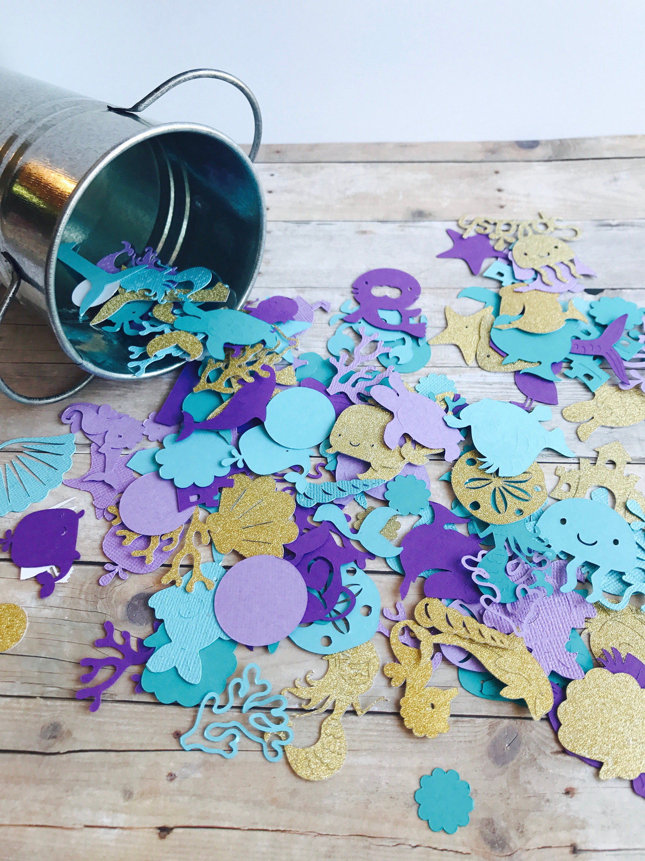 Mermaid Under the Sea Confetti Party Confetti Table Mermaid - Etsy