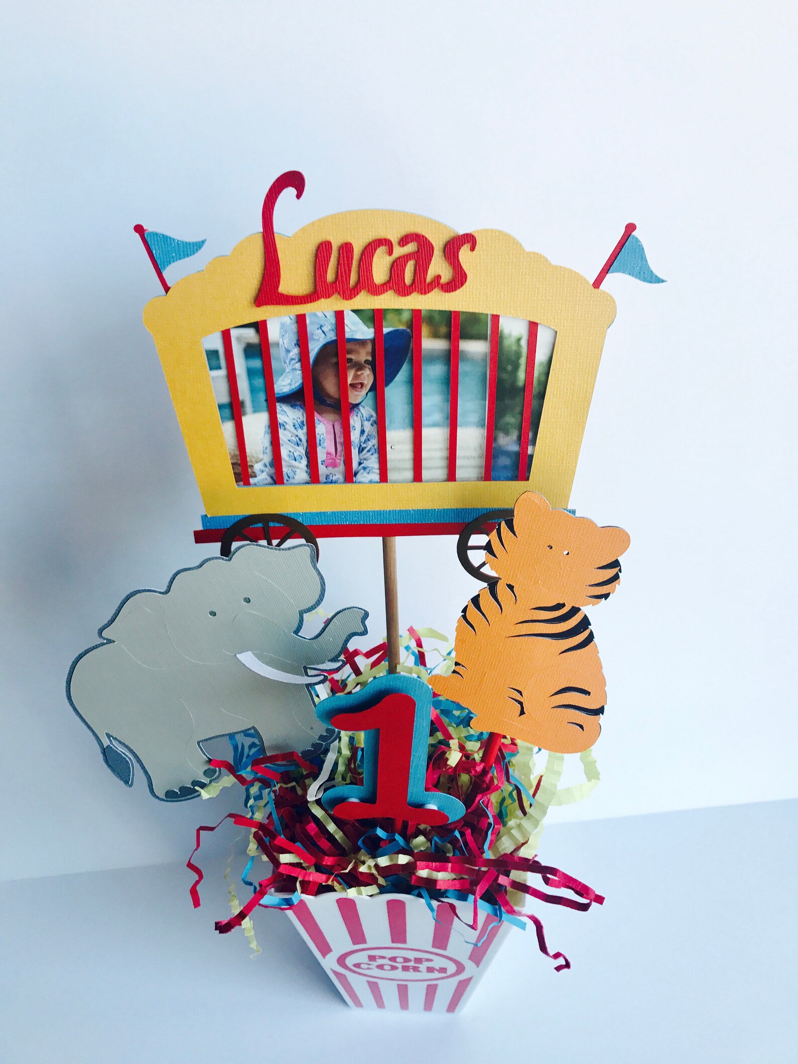 Carnival Birthday Table Centerpiece Personalized Circus Party | Etsy