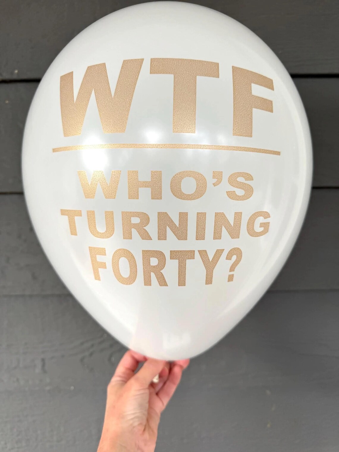 40th Birthday Cups: WTF 40 - Black, White & Gold - Party Favors (set of ...