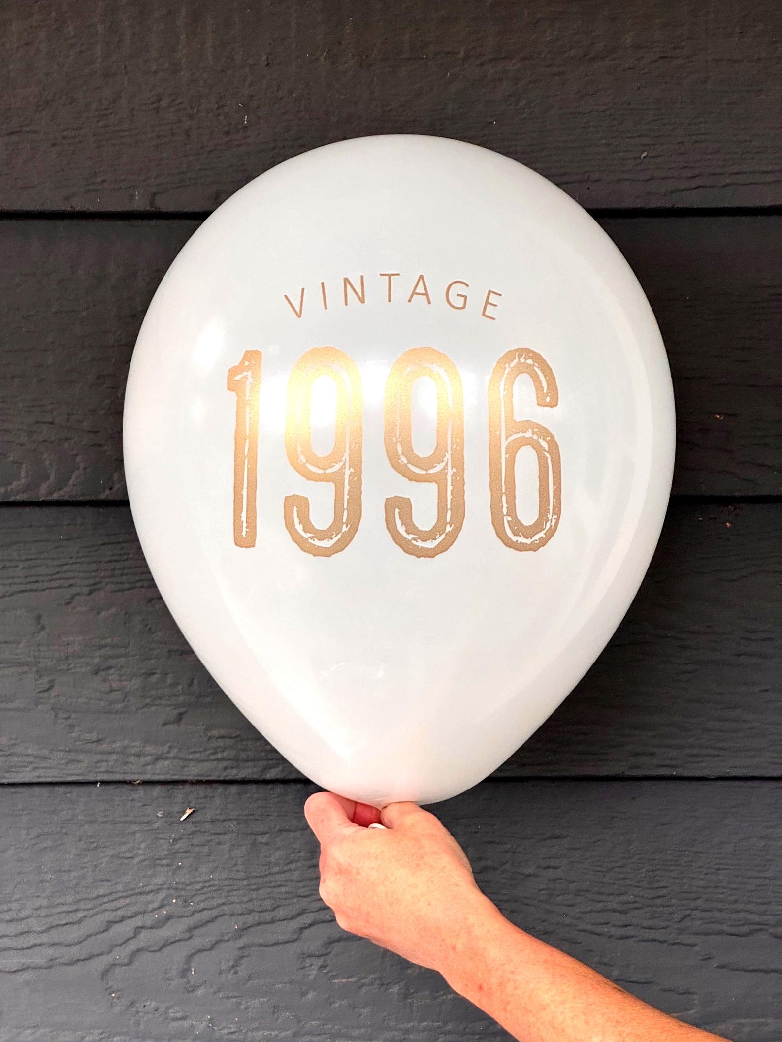 30th Birthday Balloons Vintage 1996 — Black White Navy Gold 12 Inch ...