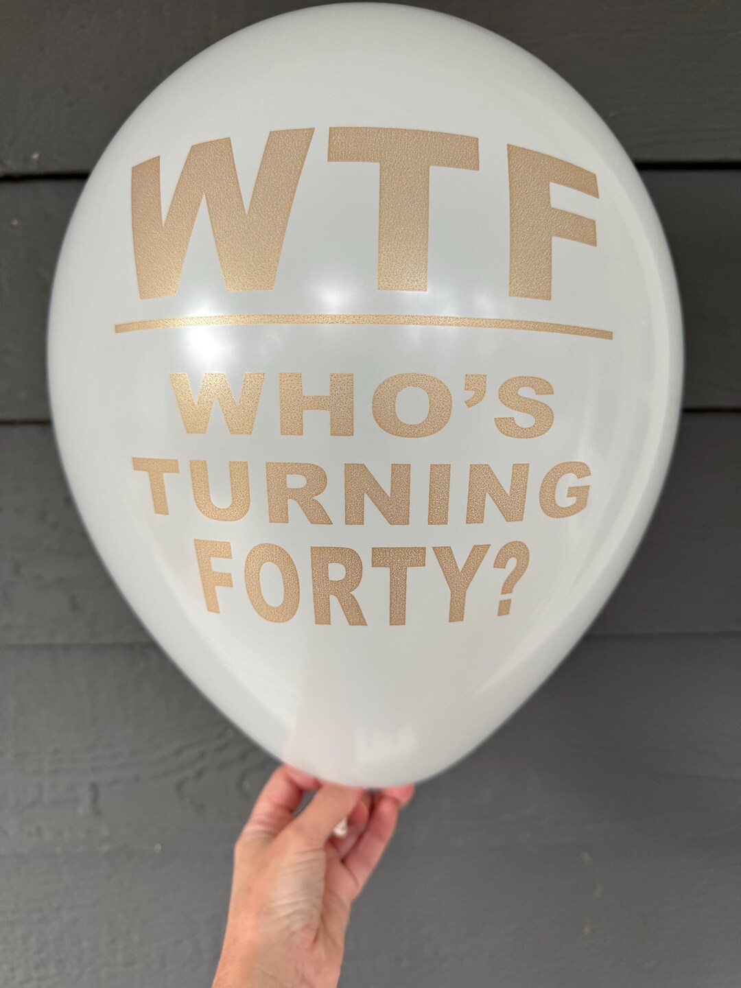 40th Birthday Balloons, Who's Turning 40, 40th Party Decorations, WTF ...