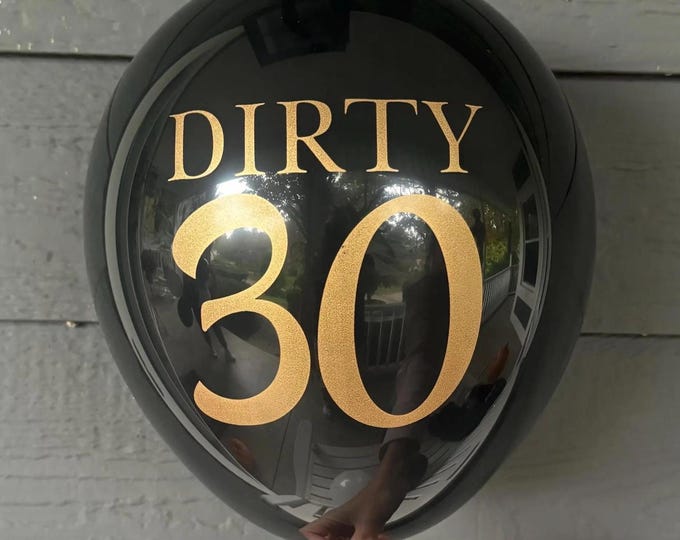 Not Me Turning 30 Letter Balloon Kit 30th Birthday Party Decorations ...