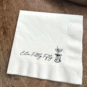 Extra Filthy Fifty Birthday Napkins: Martini Party Decor (set of 20) - Etsy