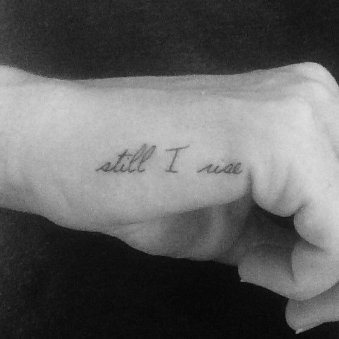 Still I Rise Tattoo Finger Tattoo Temporary Tattoo Fake - Etsy