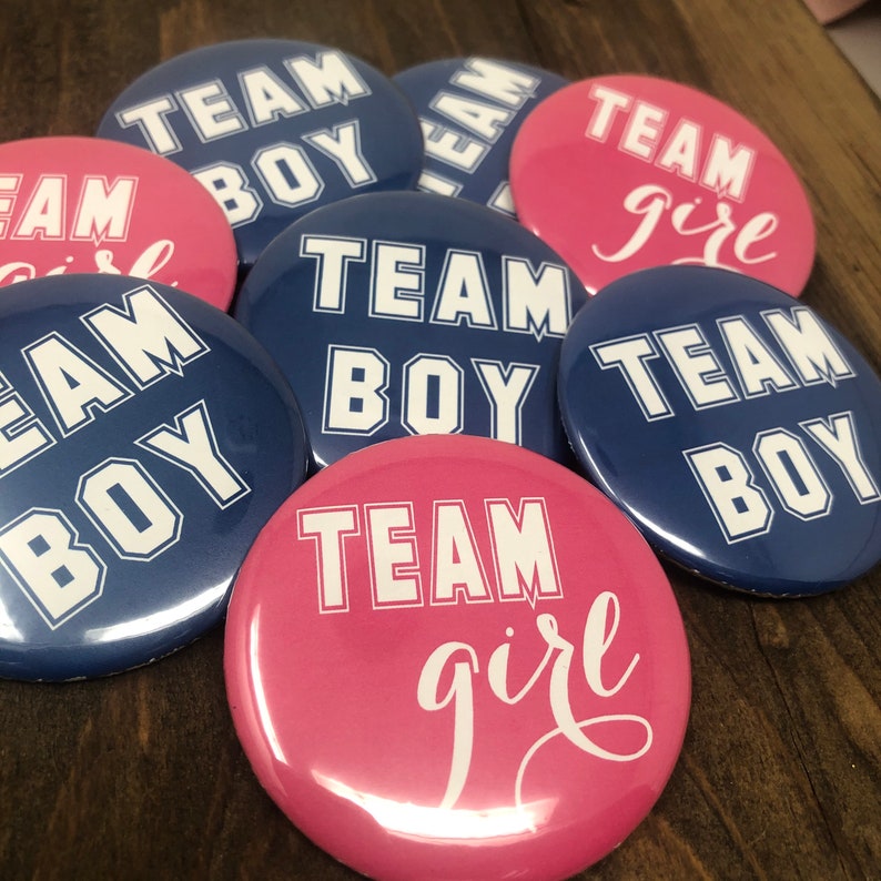 Gender Reveal Party Team Boy Team Girl Gender Reveal - Etsy