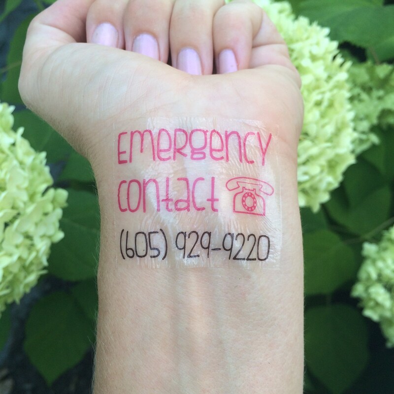 Phone Number Tattoo - Etsy