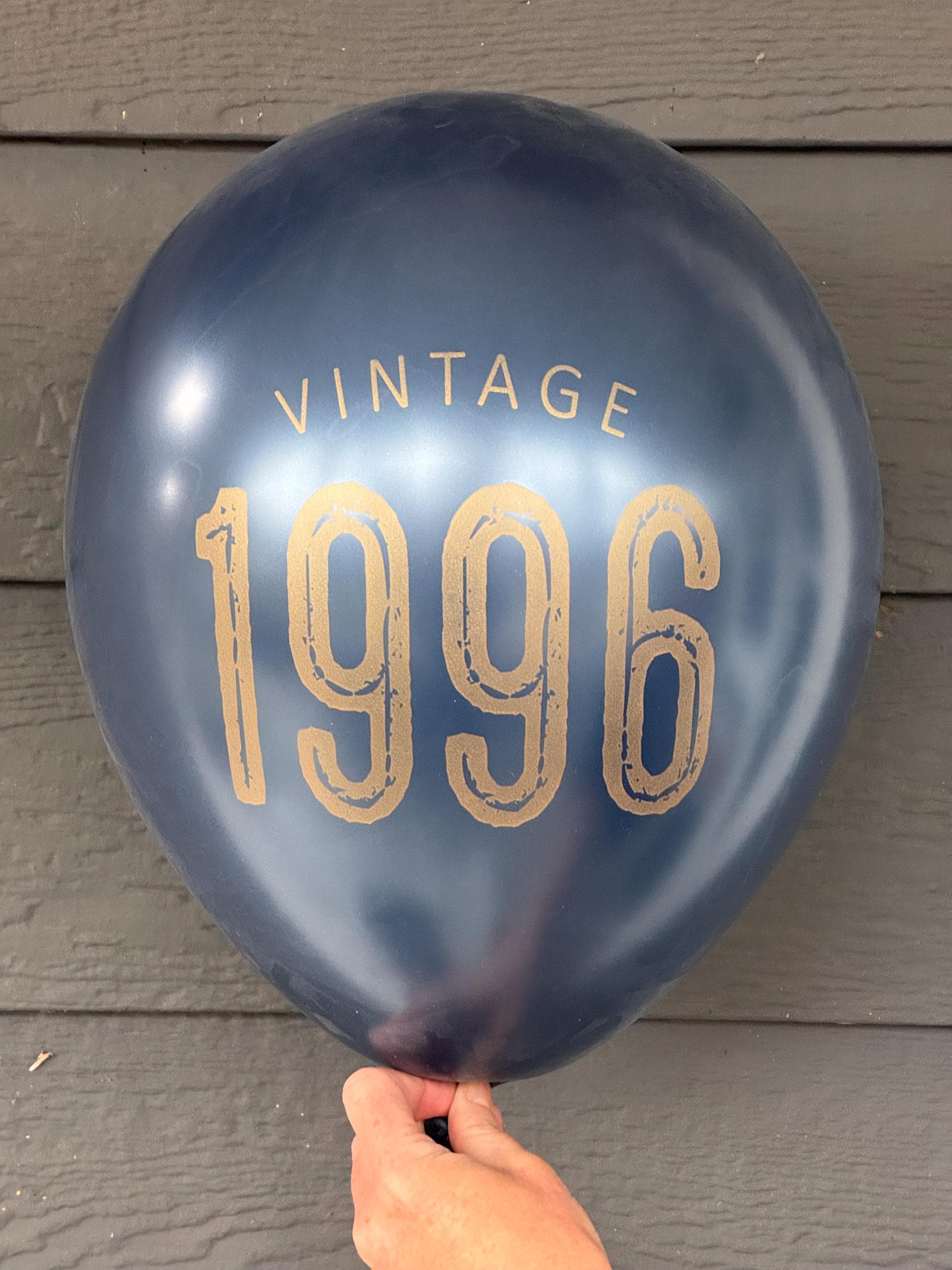 30th Birthday Balloons Vintage 1996 — Black White Navy Gold 12 Inch ...