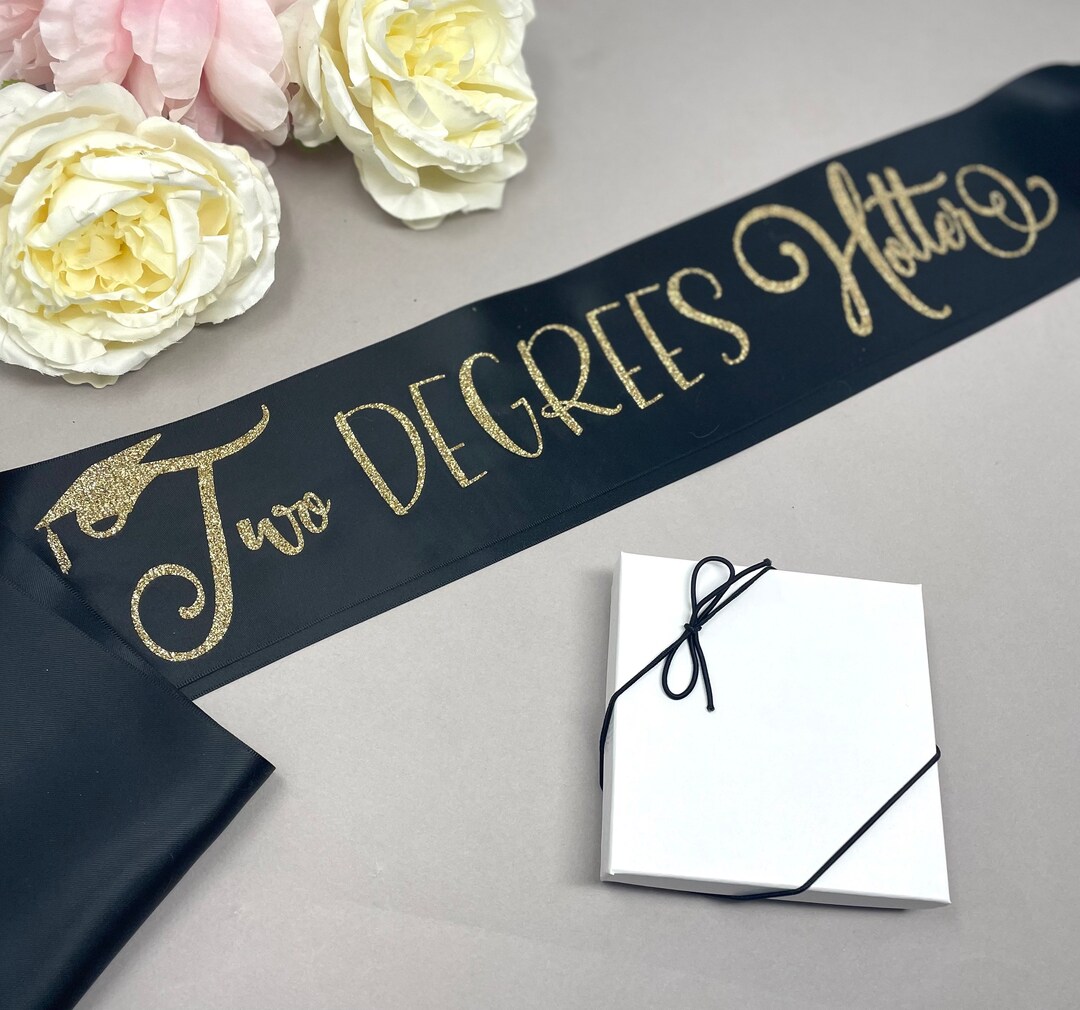 Two Degrees Hotter: Graduation Sash - Masters - Gift Box Included ...