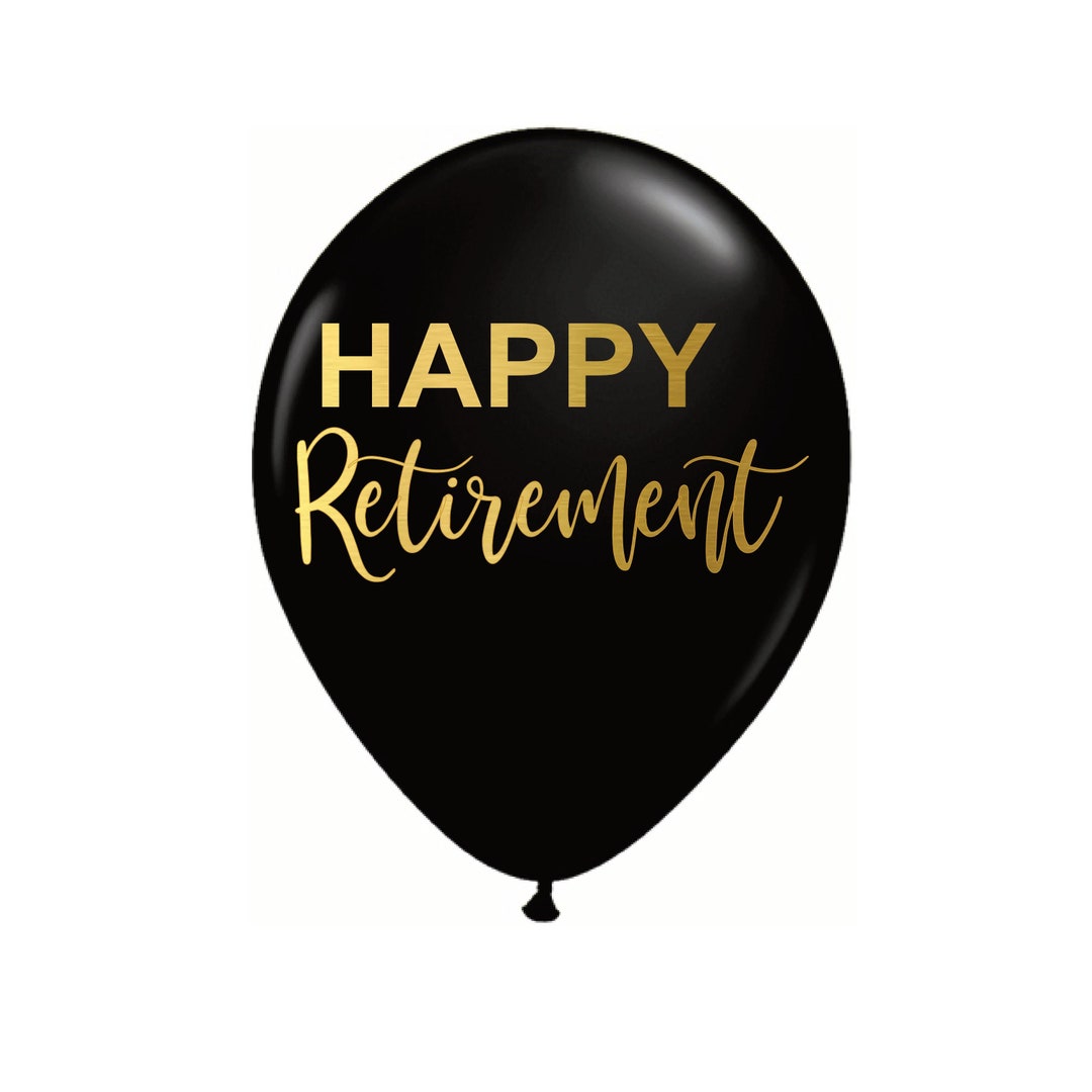 Retirement Party Balloons, Retirement Decorations, Retirement Balloon ...