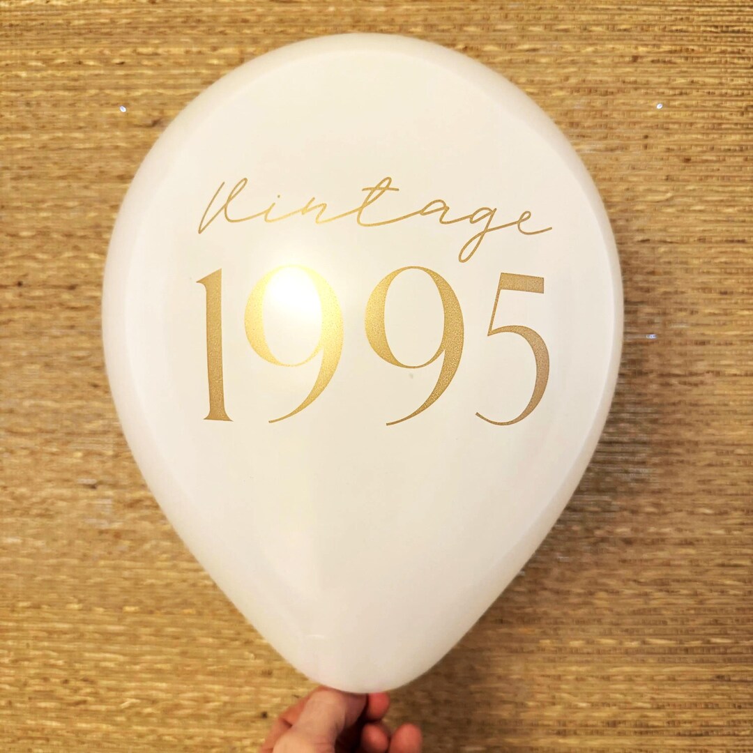 30th Birthday Decorations - Vintage 1995 Balloons – 30th Party Balloons ...