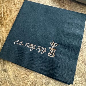 Extra Filthy Fifty Birthday Napkins: Martini Party Decor (set of 20) - Etsy