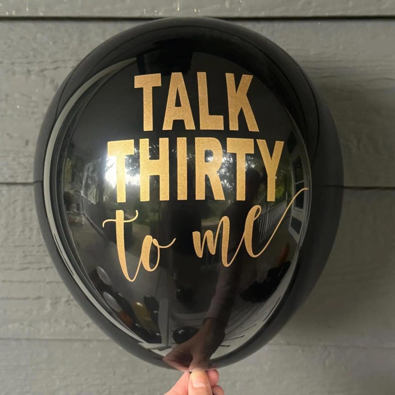 Thirty Af Balloons - Etsy