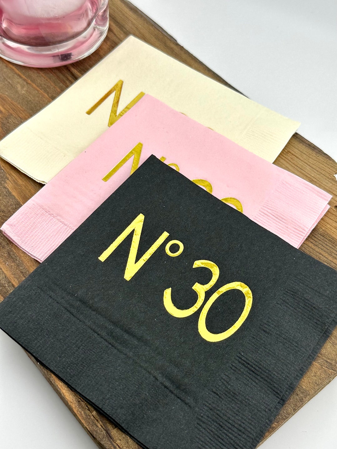 30th Birthday Napkins, Couture Themed Napkins, 30th Birthday ...