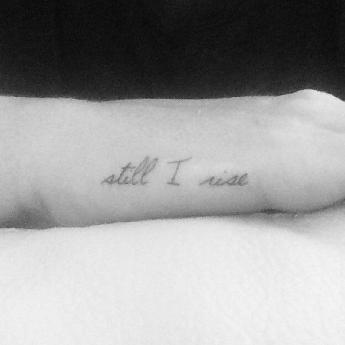 Still I Rise Tattoo Finger Tattoo Temporary Tattoo Fake - Etsy