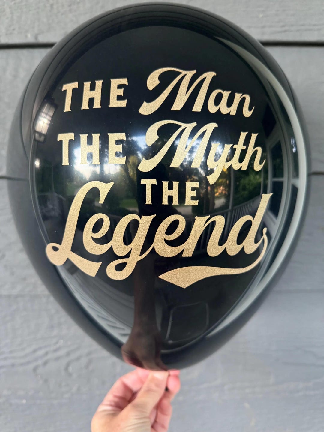 The Man Myth Legend Balloon: Black & Gold Retirement Party Decor - Etsy UK