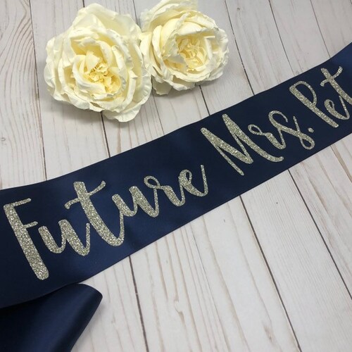 Personalized Future Mrs Sash Bridal Shower Sash Bachelorette - Etsy