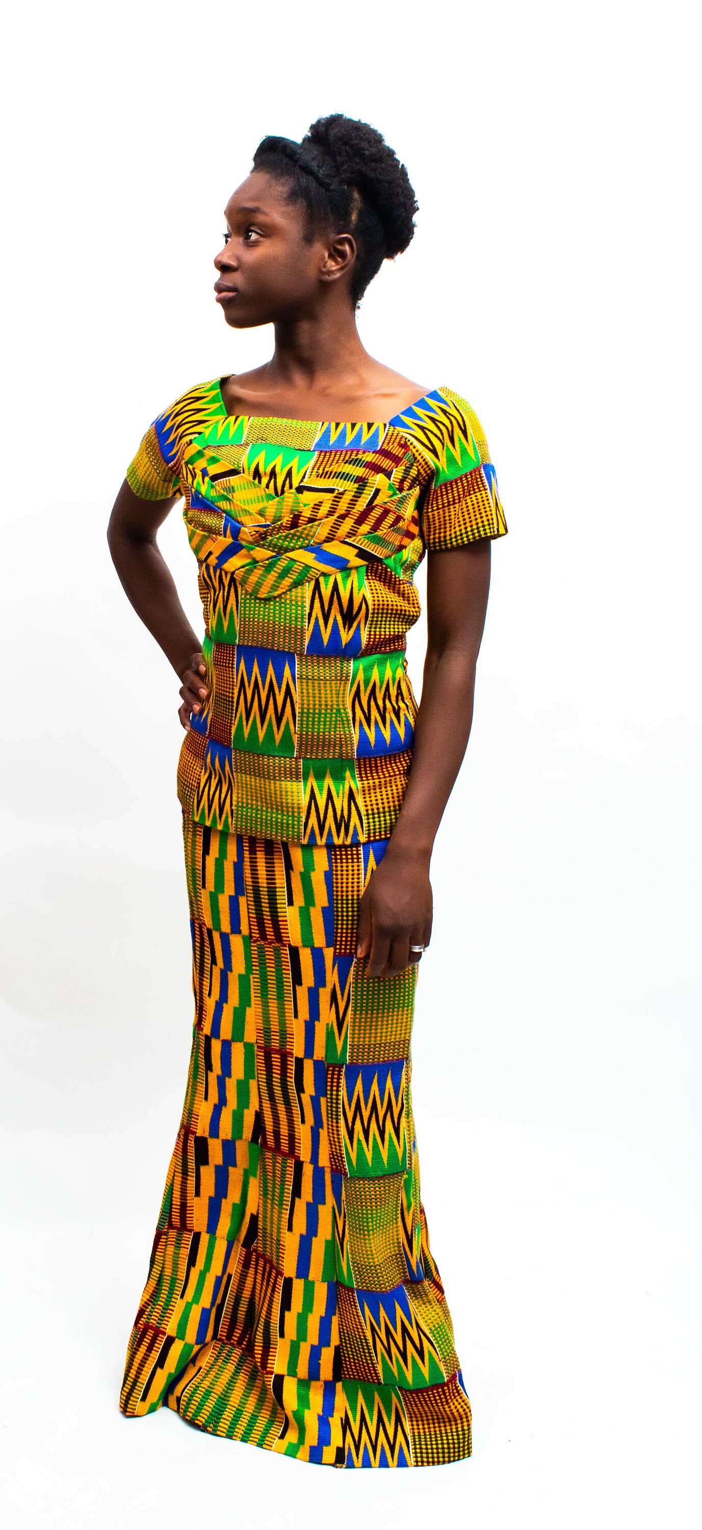 Kente Ankara African Print Kaba and Slit - Etsy