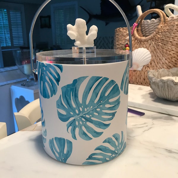 Turquoise Ice Bucket - Etsy