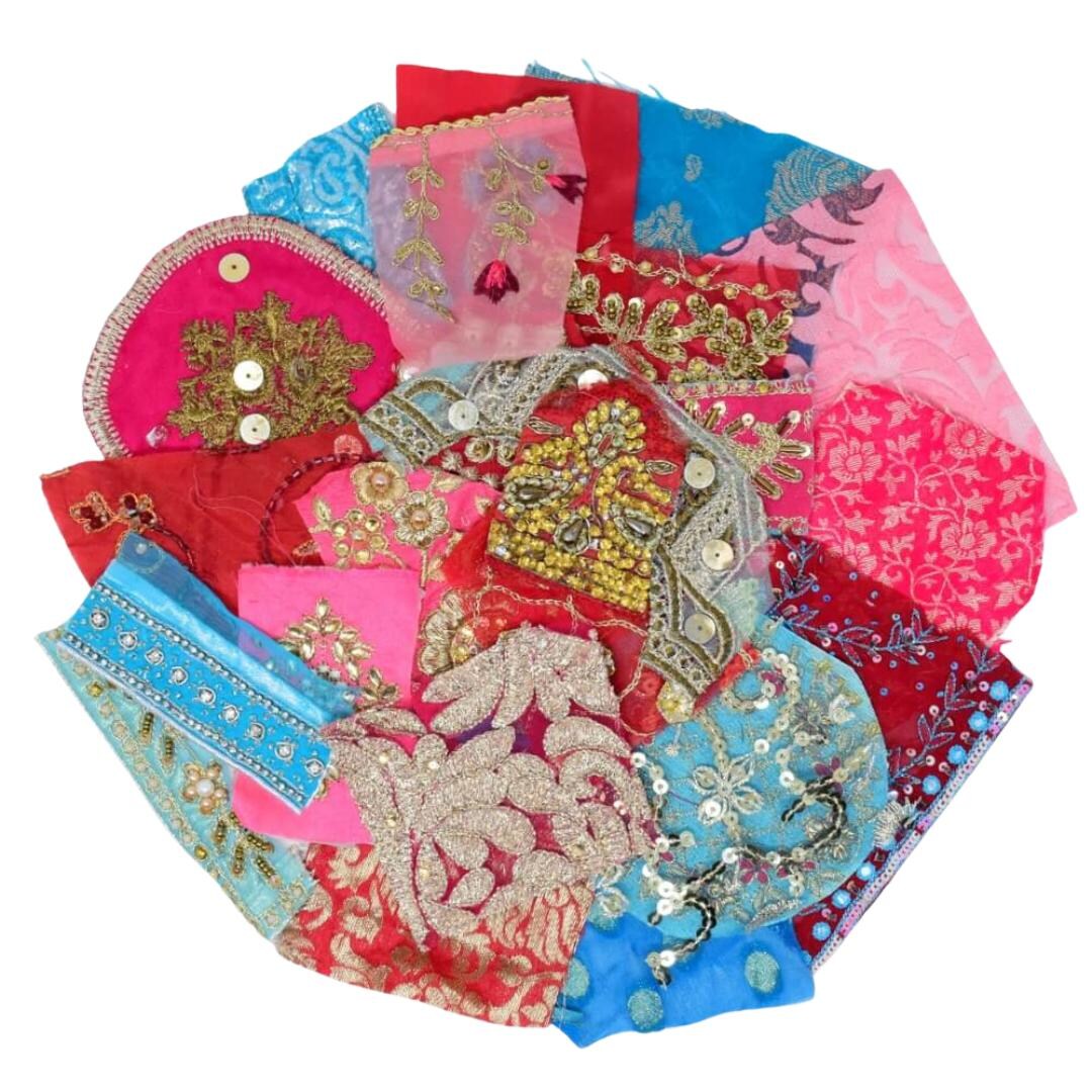 Limited Edition 25 Piece Sari Silk Craft Packs Lagoon/miami/moonbeam ...