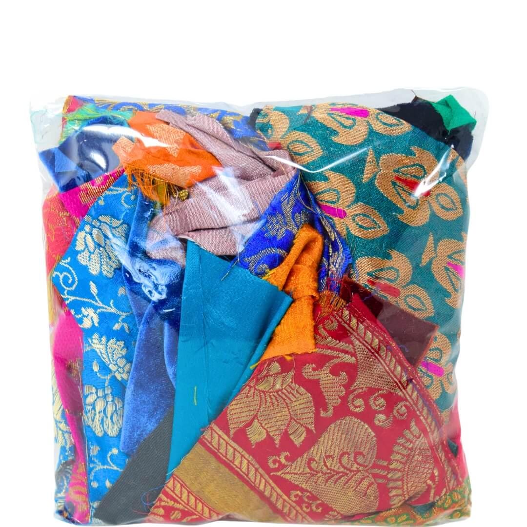 Silk Brocade Velvet Mixed Offcuts 25 Piece Mystery Pack Luxury Fabric ...