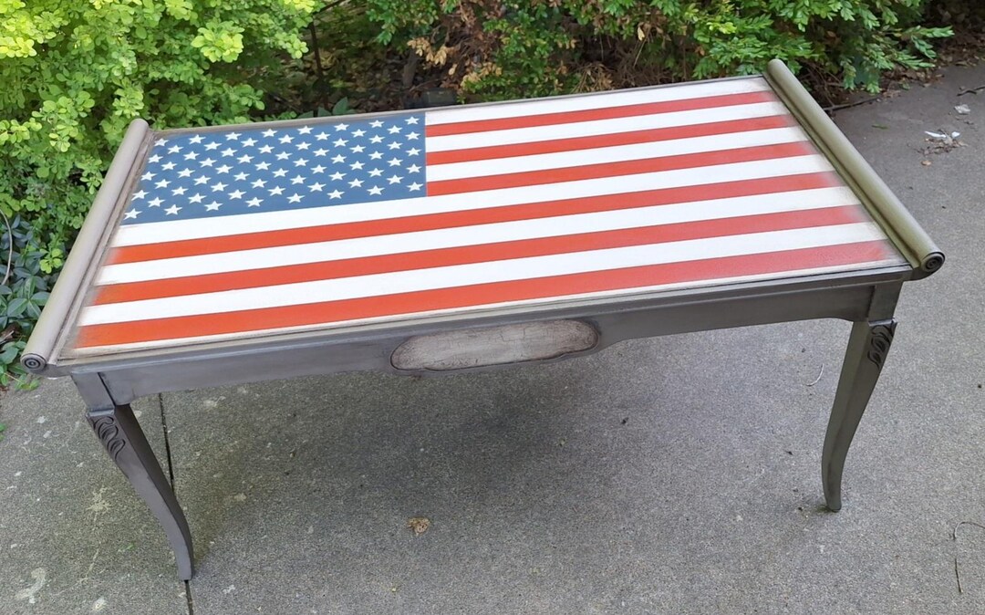 American Flag Coffee Table - Etsy