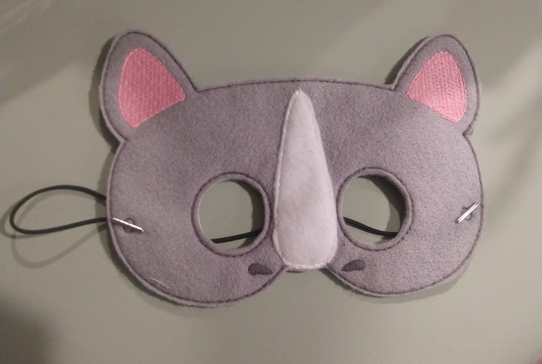 Rhino Face Mask, Rhino Costume, Rhino Costume Mask, Halloween Costume ...