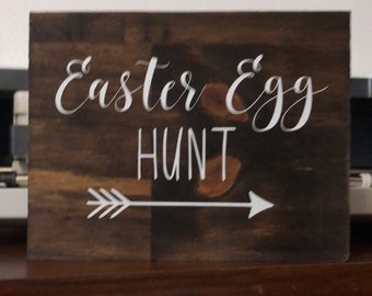 Easter egg hunt sign | Etsy