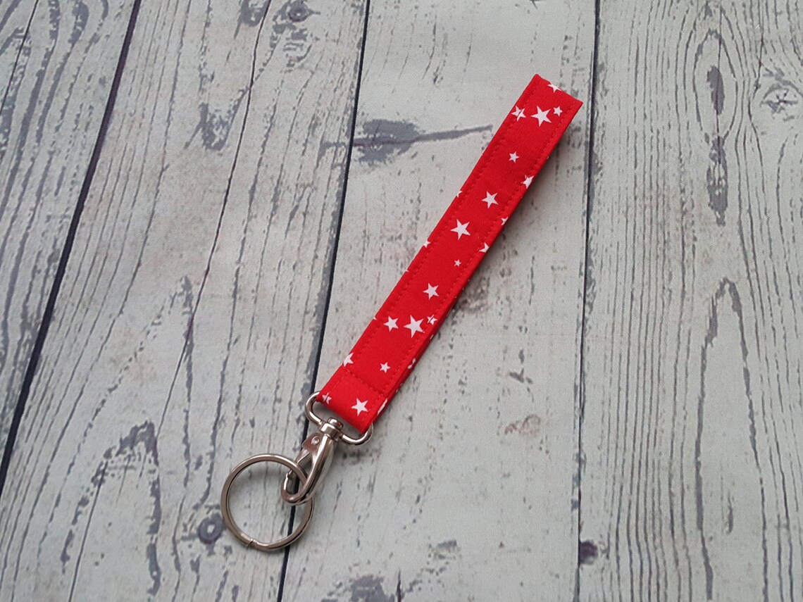 Keychain, Stars Key Fob, Key Ring, Key Strap, Key Chain Favors, Wrist ...