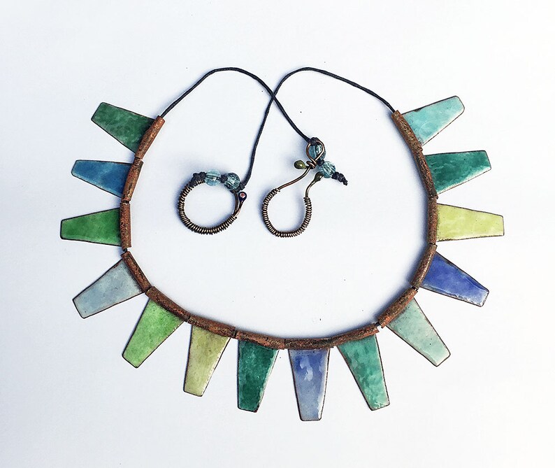 Ocean Color Necklace. Wonderful Water Colors. Sea Colors. | Etsy