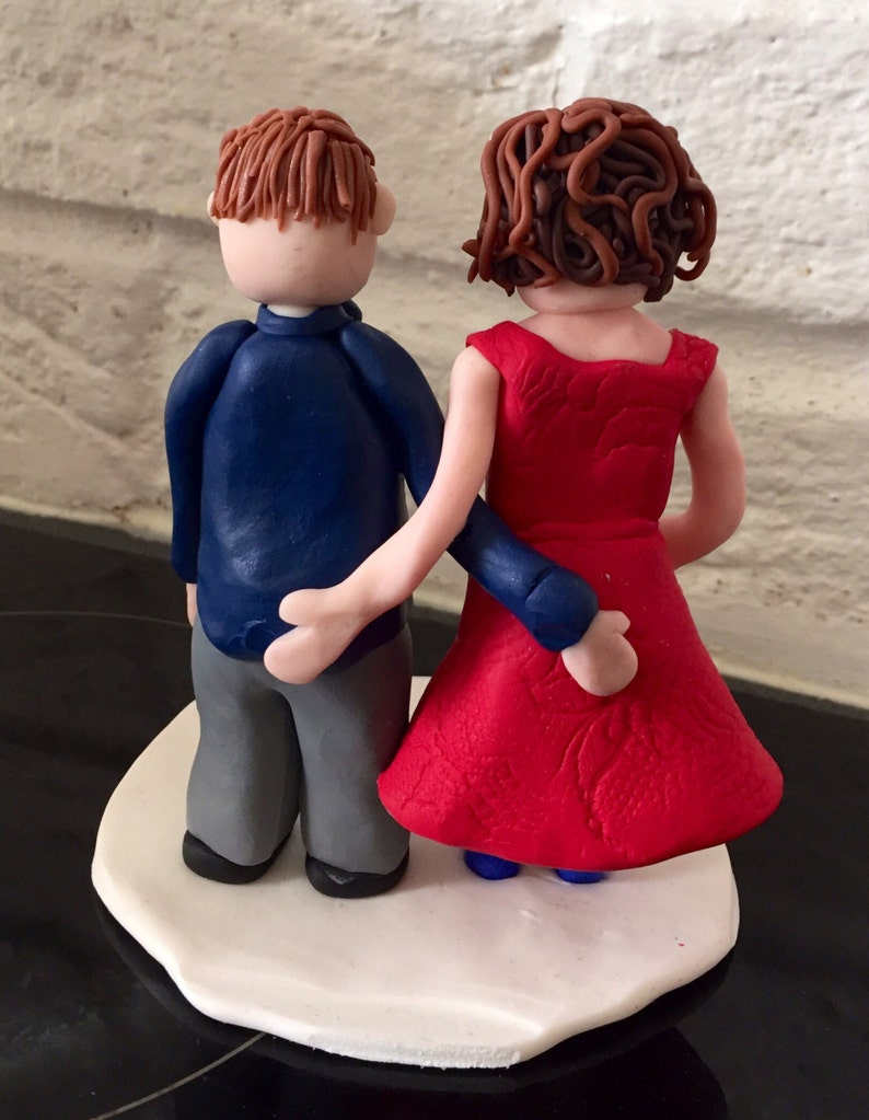 Personalised Model - Handmade Anniversary Figurine With Couple, Base ...