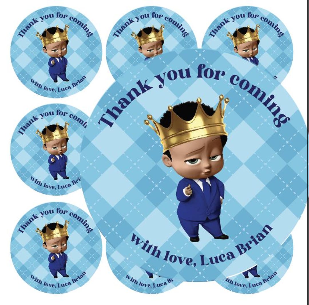 Boss Baby, Thank You Card or Sticker - Etsy