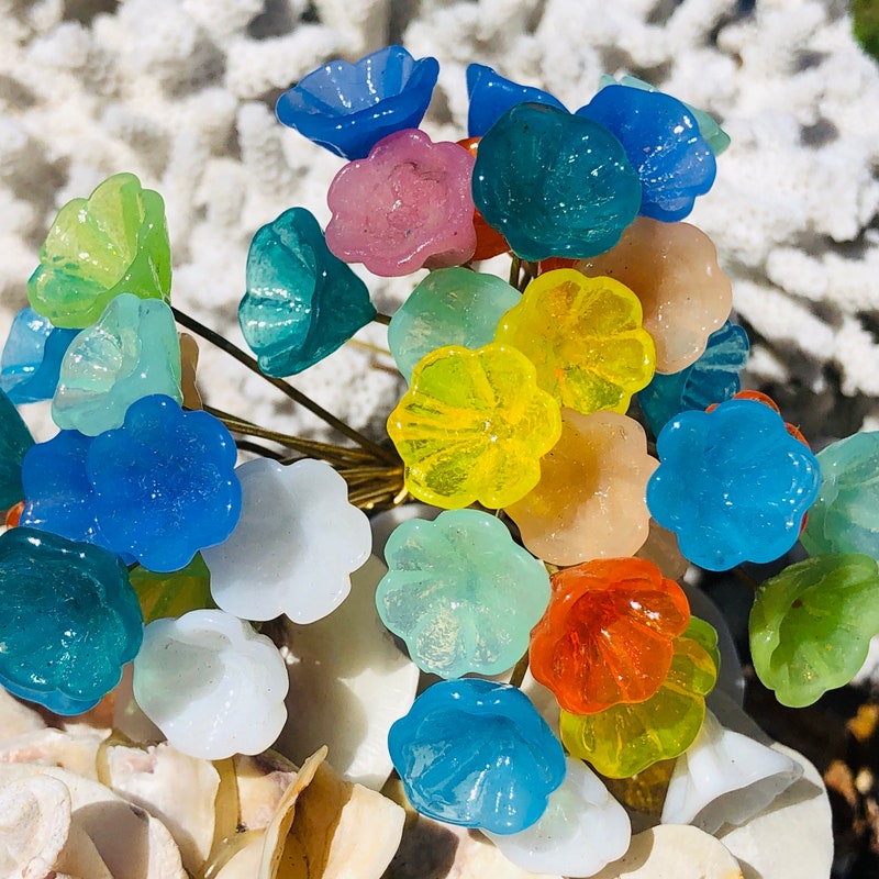 Glass Flower - Etsy